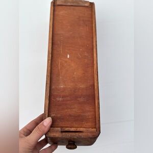 Accents | Antique Wooden Drawer Primitive Storage Box W Original Knob ...